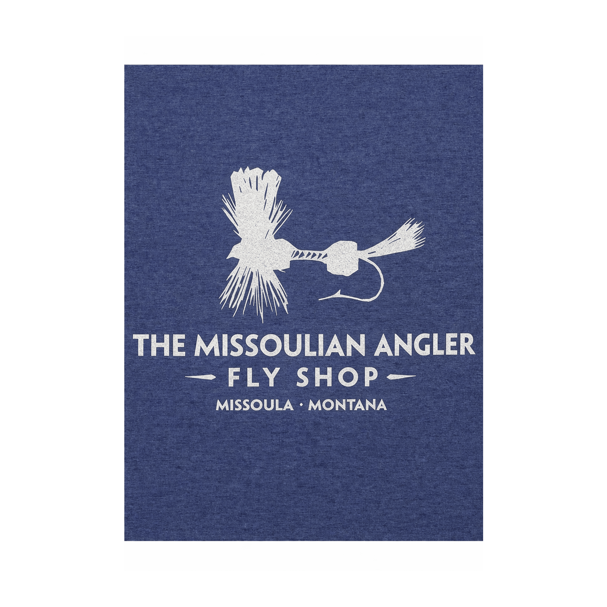 Missoulian Angler Logo Blue Fly Fishing T-Shirt