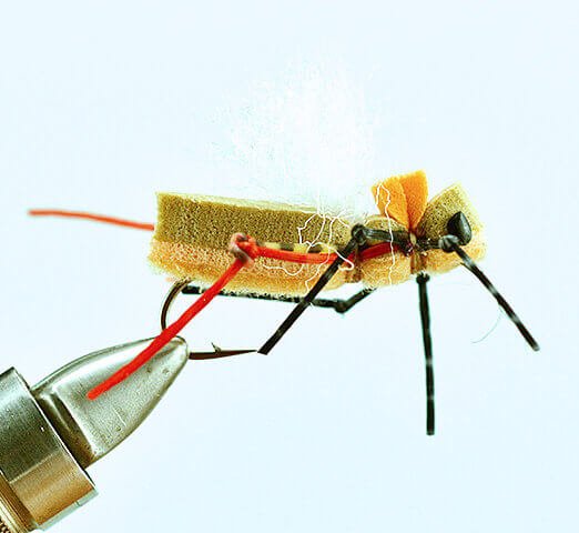 Pav's Yellowstoner Hopper Peach - Premium Fly Fishing Gear